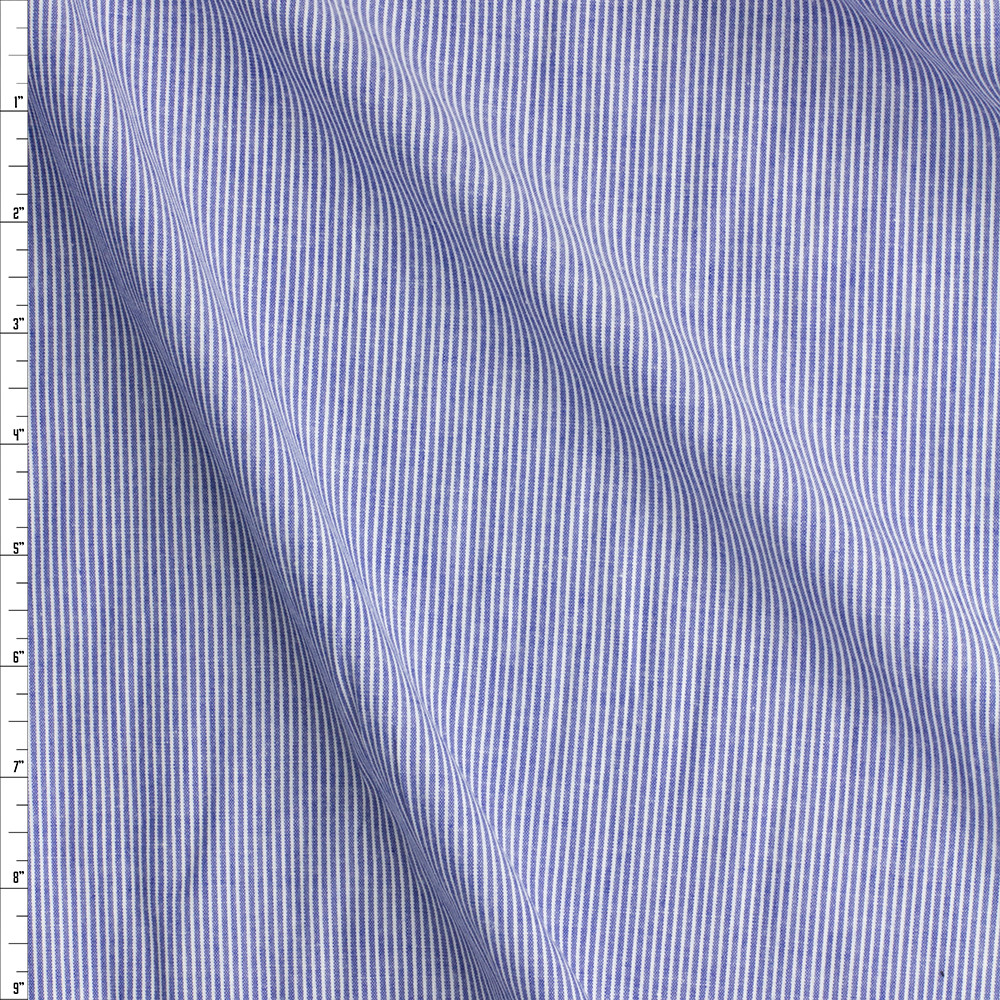 Cali Fabrics Light Blue and White Vertical Mini Stripe Designer Cotton ... Cali Fabrics Light Blue and White Vertical Mini Stripe Designer Cotton ...