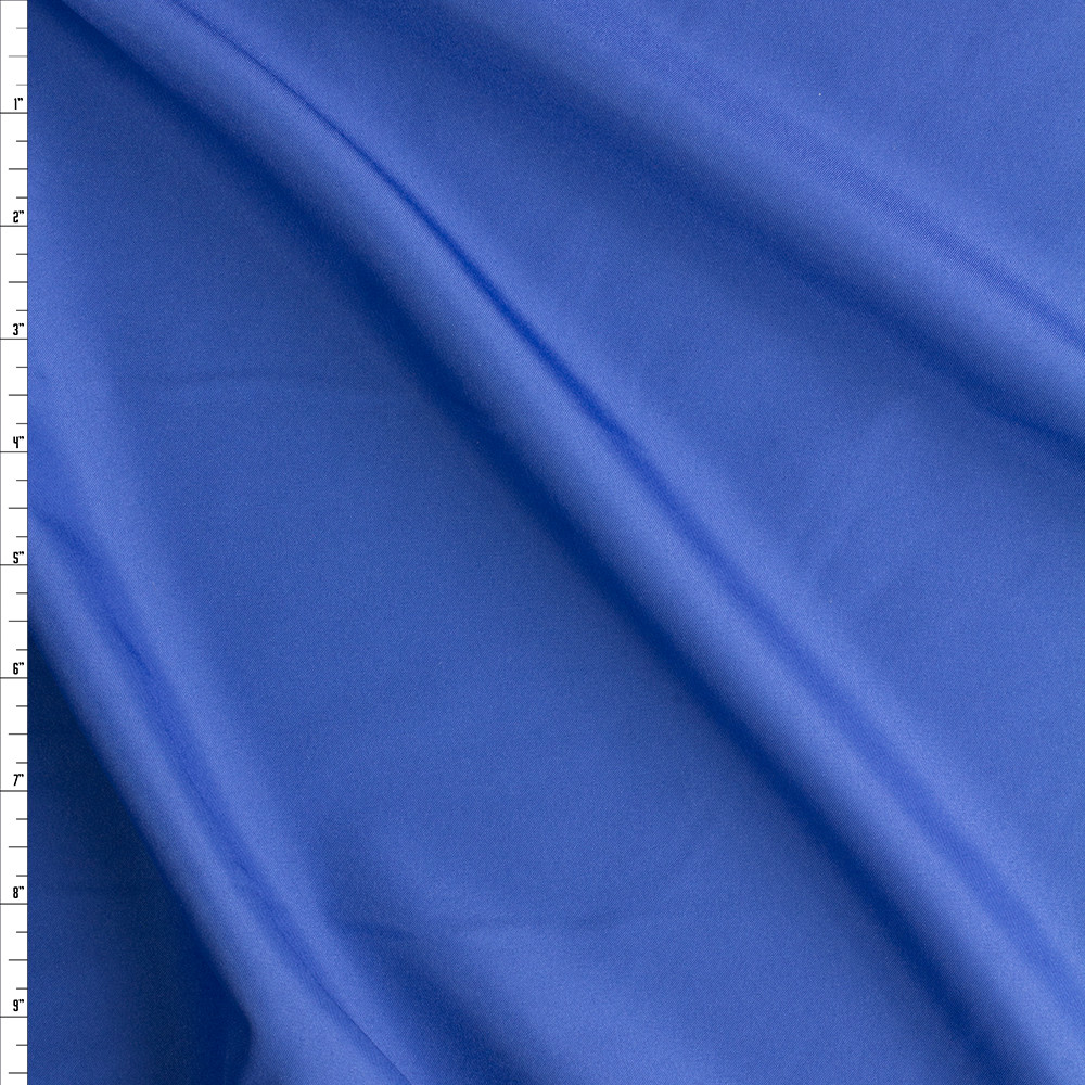 Cali Fabrics Blue Polyester Pongee #27482 Fabric by the Yard