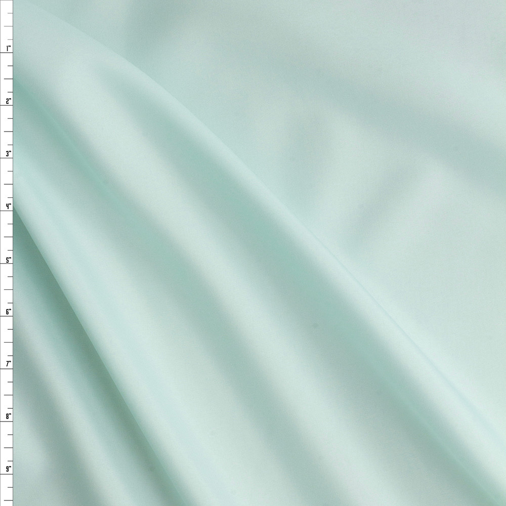 Cali Fabrics Baby Mint Polyester Pongee #27484 Fabric by the Yard