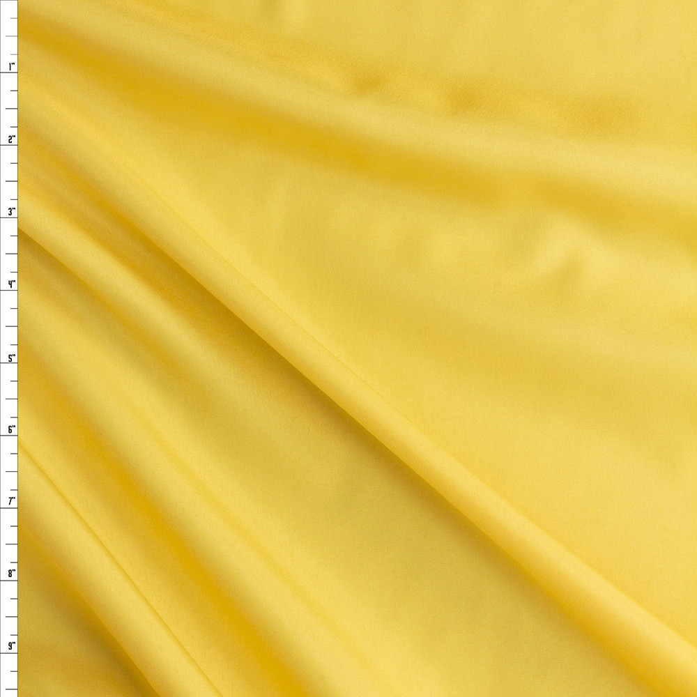 Cali Fabrics Dusty Yellow Polyester Pongee #27487 Fabric by the Yard