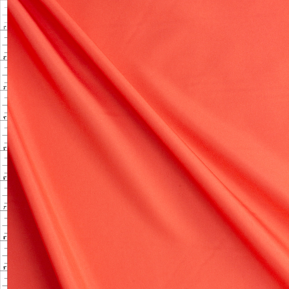 Cali Fabrics Salmon Polyester Pongee #27492 Fabric by the Yard