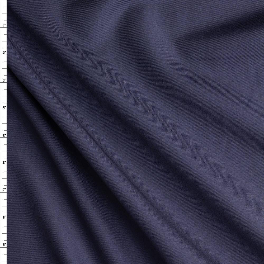 Cali Fabrics Navy Blue Designer Wool Suiting #27552 Fabric by the Yard