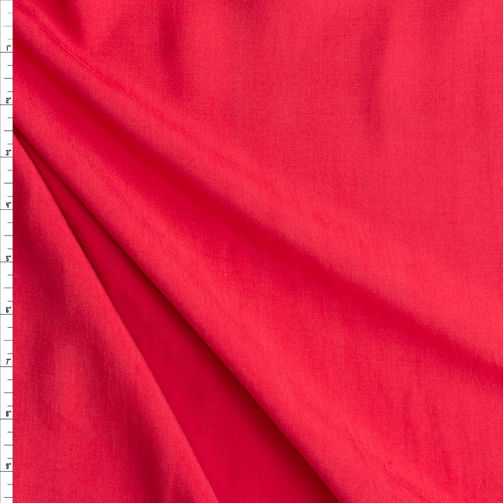 Cali Fabrics Red Tencel Challis #27584 Fabric by the Yard