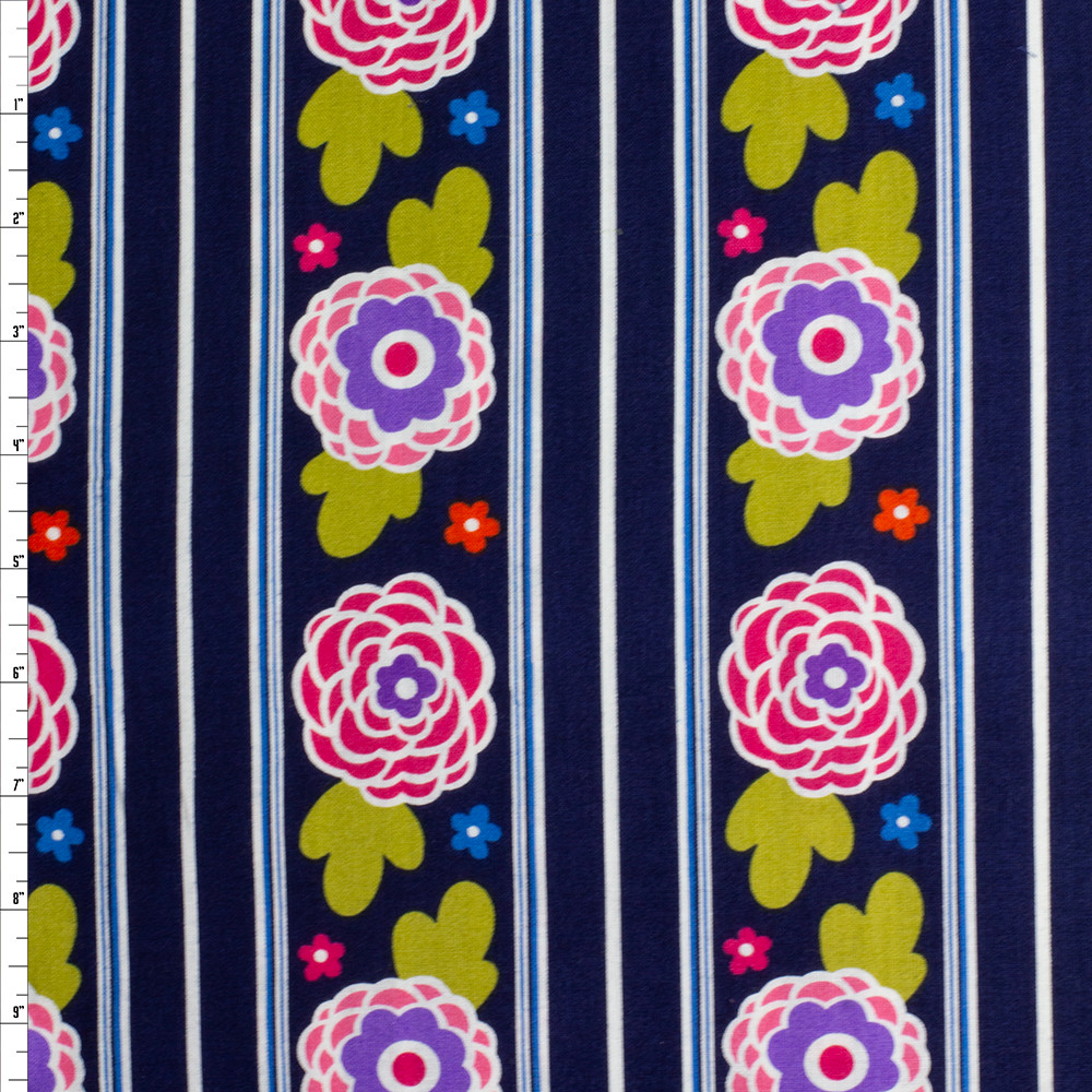 Cali Fabrics Penelope Fifty/Fifty Stripe Quilter’s Cotton From ...