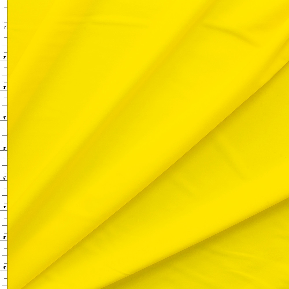 Cali Fabrics Bright Yellow Matte Nylon/Spandex #27991 Fabric by the Yard