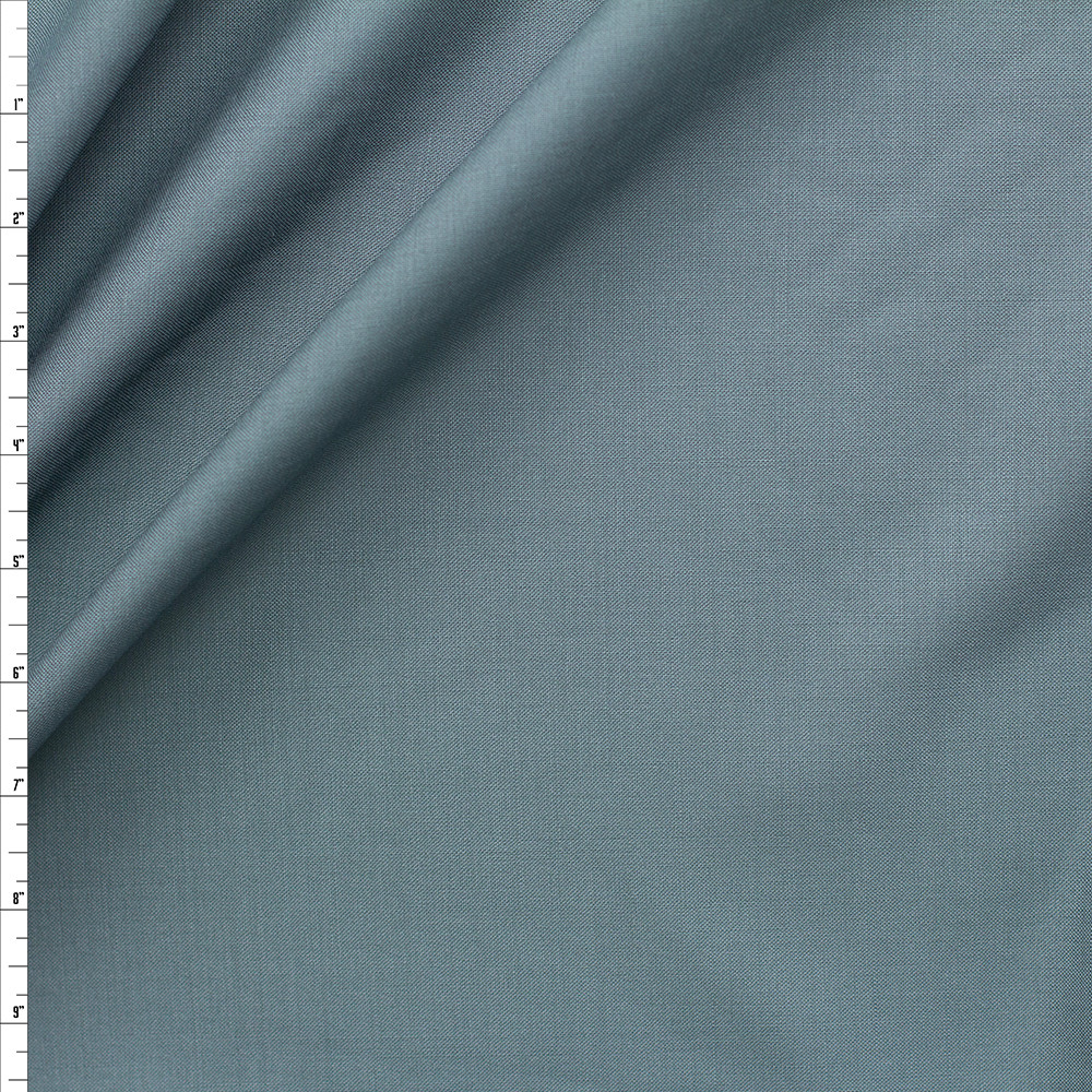 Cali Fabrics Glacier Grey Stretch Wool Suiting #28160 Fabric by the Yard