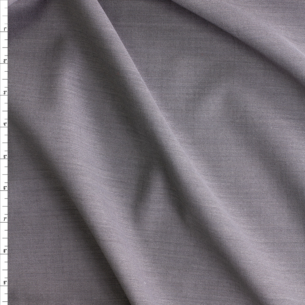 Cali Fabrics Charcoal Super 120’S Italian Wool #28806 Fabric by the Yard