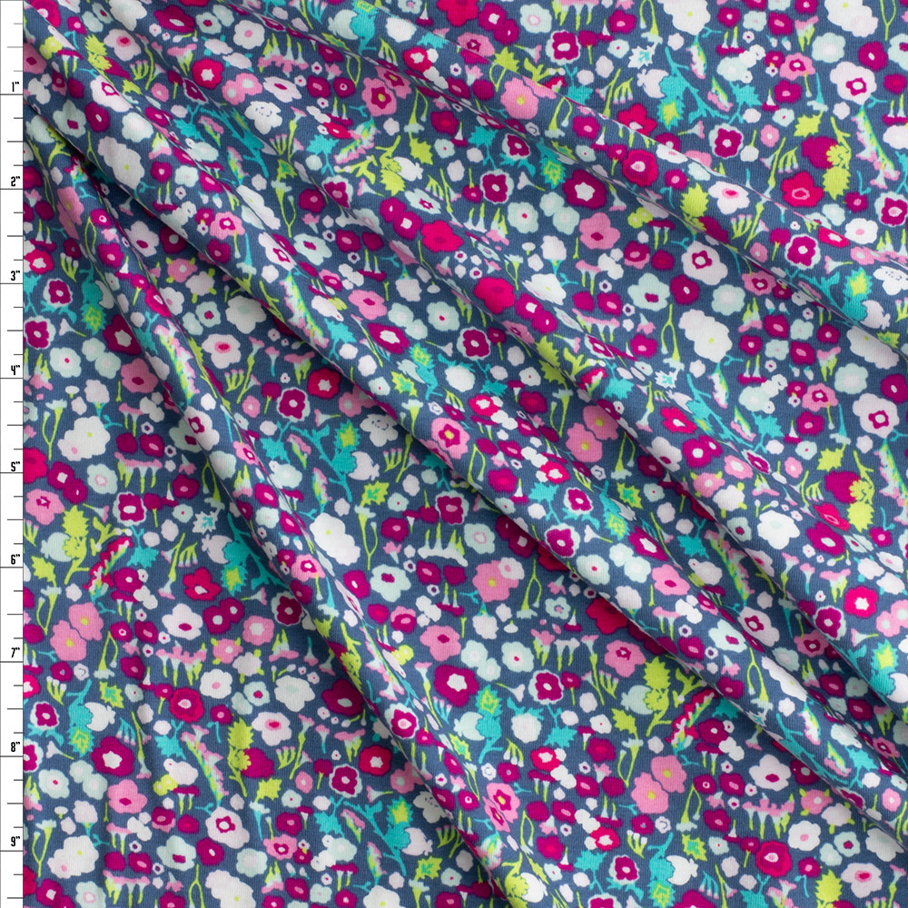 Cali Fabrics Pretty Ditsy Dream Cotton/Spandex Jersey Knit from Art ...