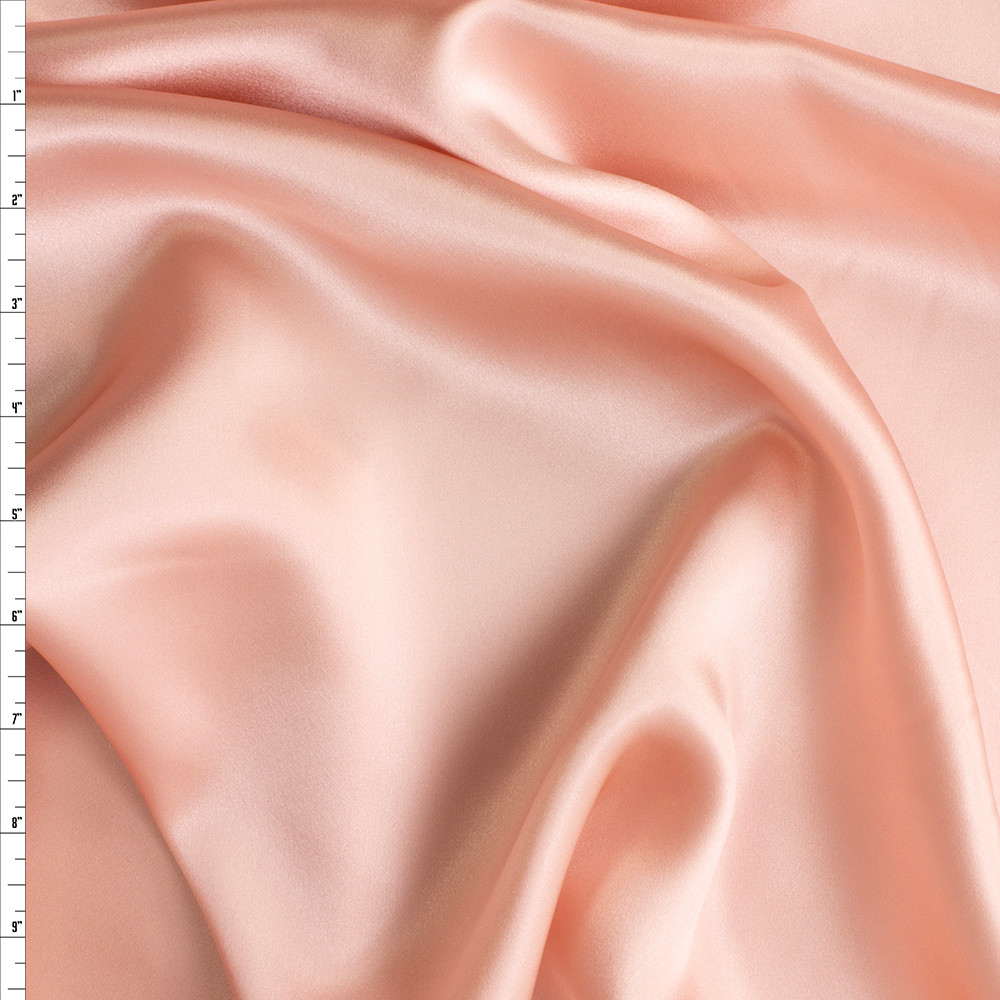 Cali Fabrics Blush 60” Silk Charmeuse #29242 Fabric by the Yard