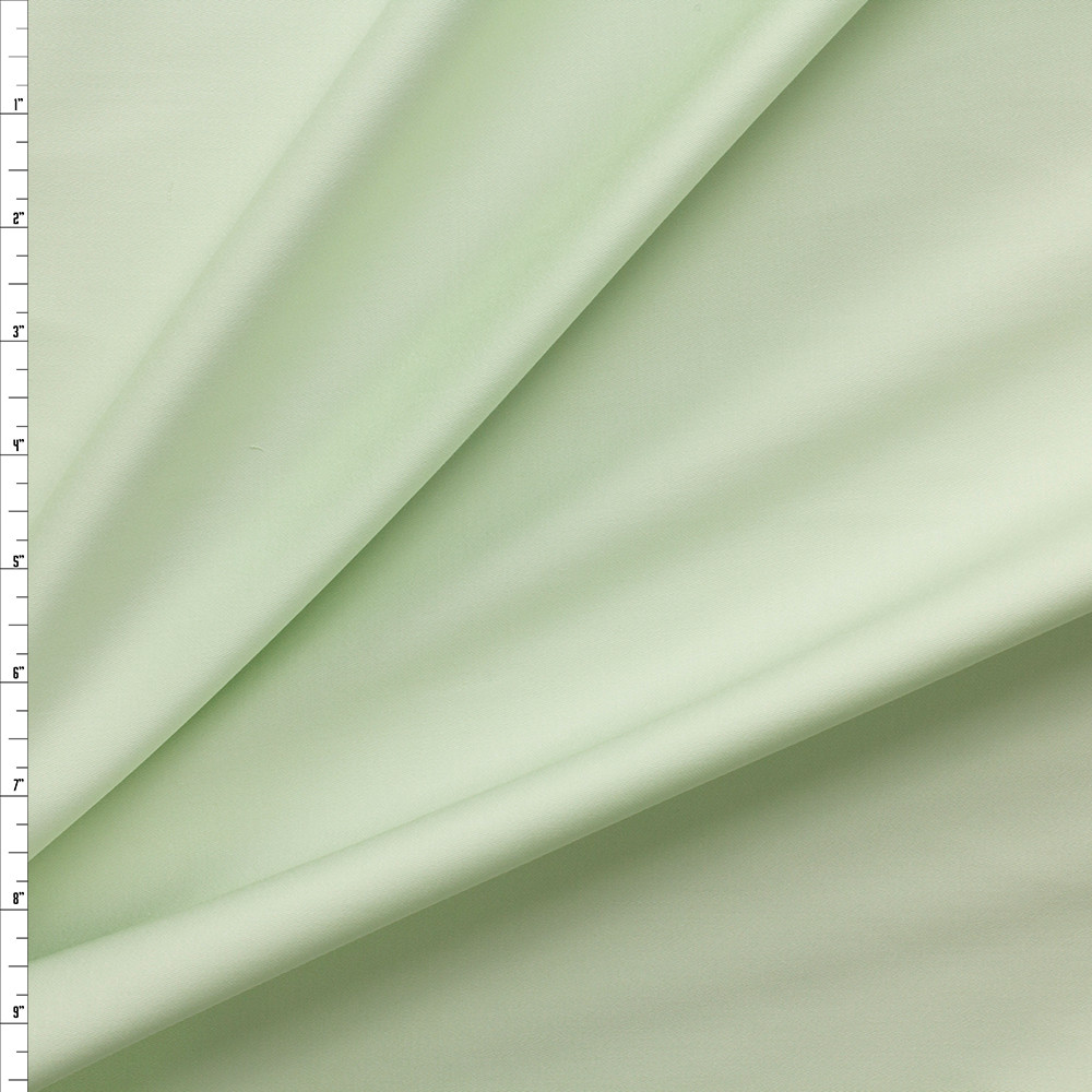 Cali Fabrics Mint Green Designer Cotton Sateen #29489 Fabric by the Yard