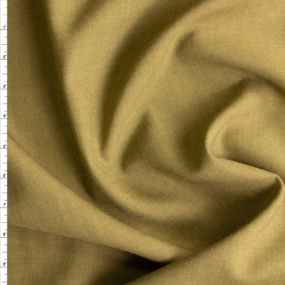 Cali Fabrics Tan Wool Suiting #30497 Fabric by the Yard