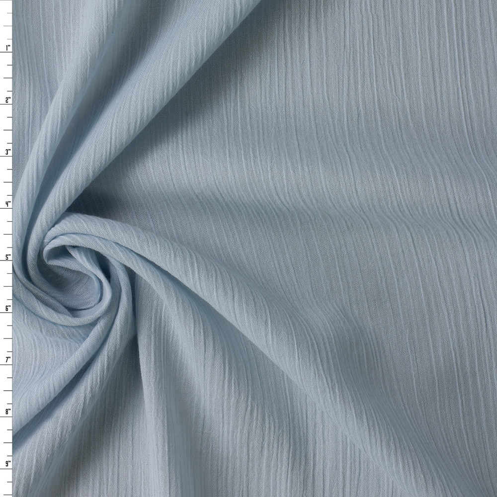 Cali Fabrics Sky Blue Cotton Gauze #30815 Fabric by the Yard