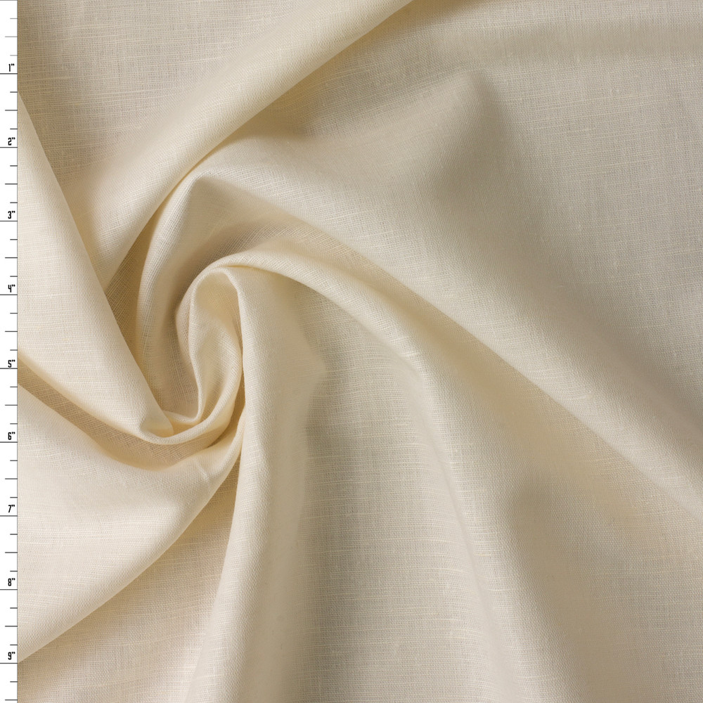 Cali Fabrics Offwhite Linen #30826 Fabric by the Yard
