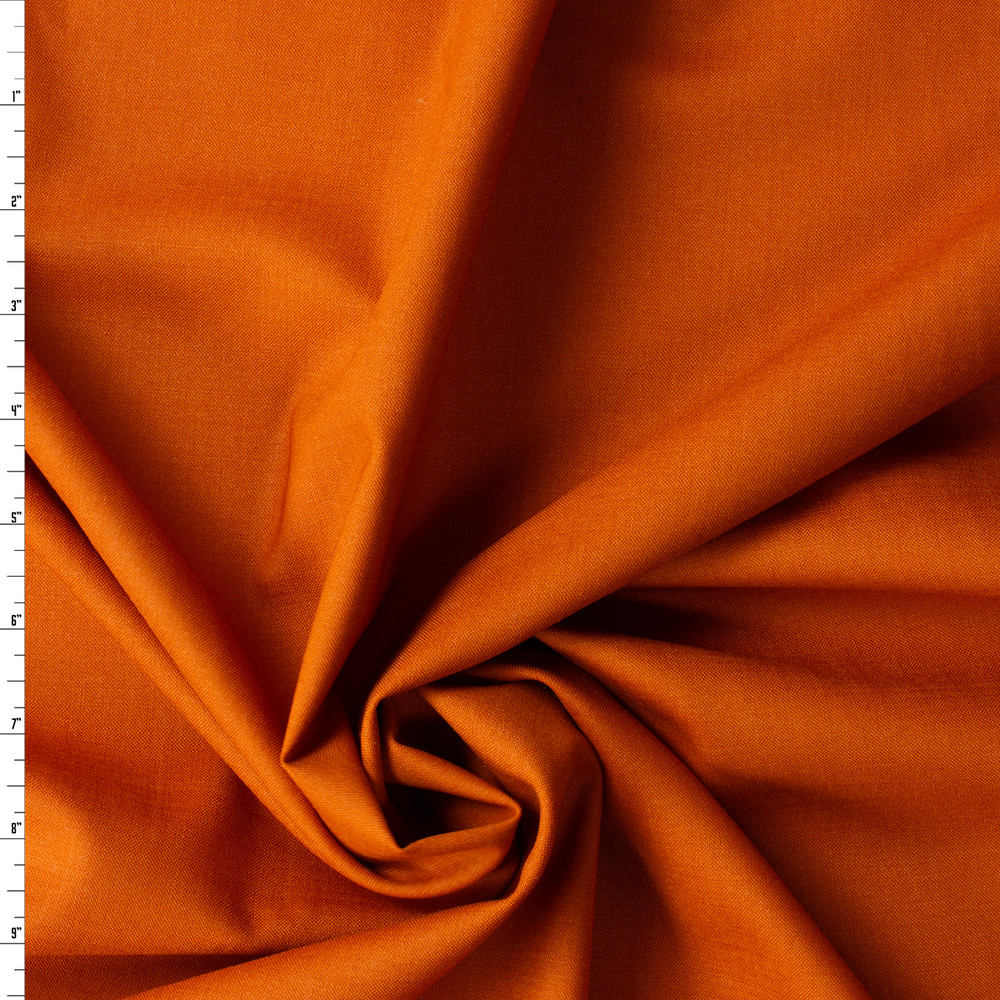 Cali Fabrics Pumpkin AltinYildiz Turkish Stretch Poly/Wool Suiting ...