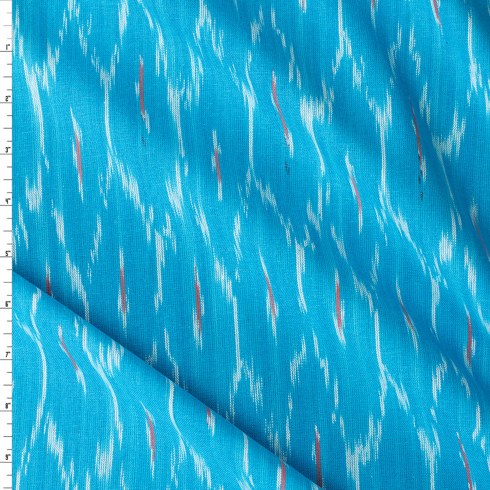 Cali Fabrics Lagoon Bali Cotton Ikat from Robert Kaufman #31206 Fabric ...