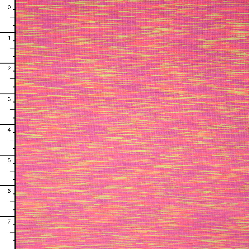 Cali Fabrics | Neon Pink and Yellow Space Dyed 4-way Stretch Nylon/Lycra
