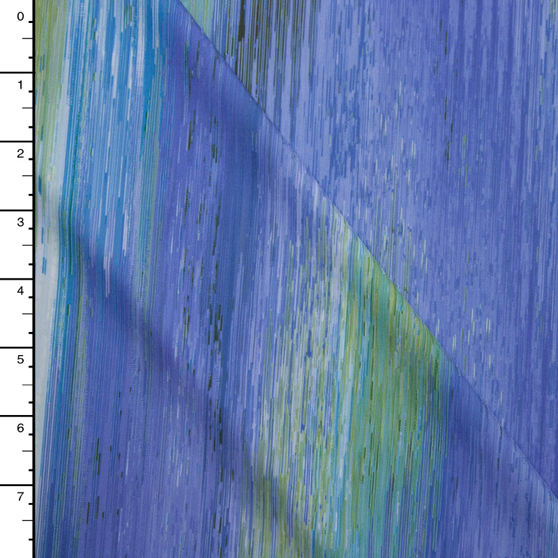 Cali Fabrics | Light Blue, Sage, and Periwinkle Swirl Print Nylon/Lycra