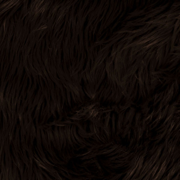 Cali Fabrics | Brown Shag Faux Fur