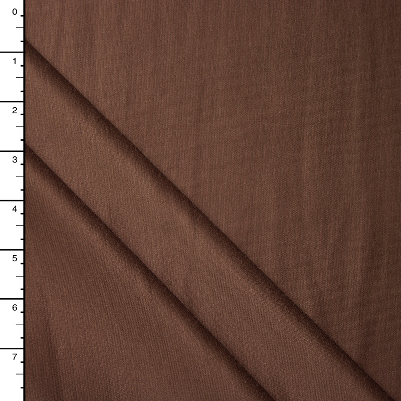 Cali Fabrics Chocolate Brown Midweight Stretch Ponte De Roma Fabric by ...