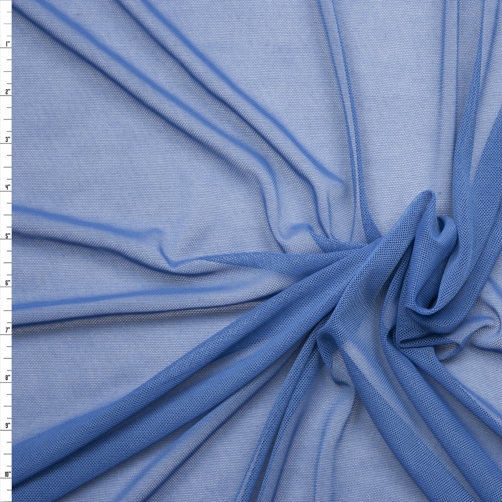 Cali Fabrics Soldier Blue Power Mesh Fabric by the Yard