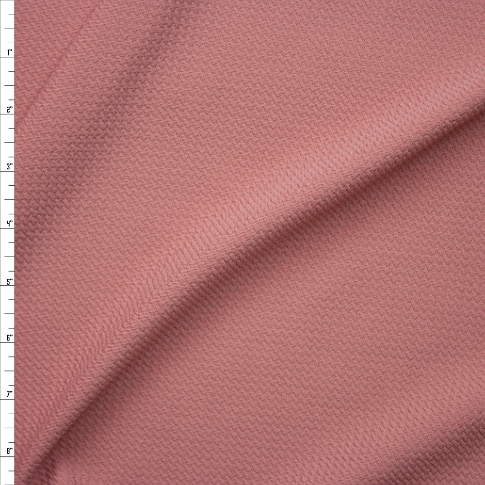 Cali Fabrics Solid Dusty Pink Braided Texture Liverpool Knit Fabric by ...