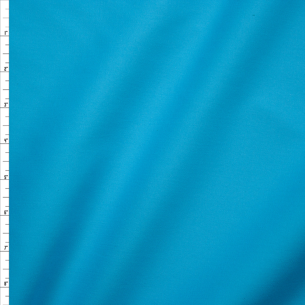 Cali Fabrics Light Turquoise Midweight Stretch Cotton Canvas Fabric by ...