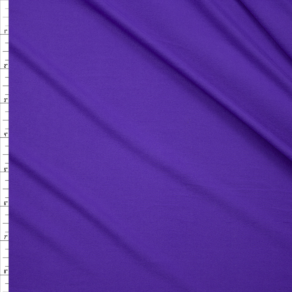 Cali Fabrics Grape Double Brushed Poly Fabric by the Yard