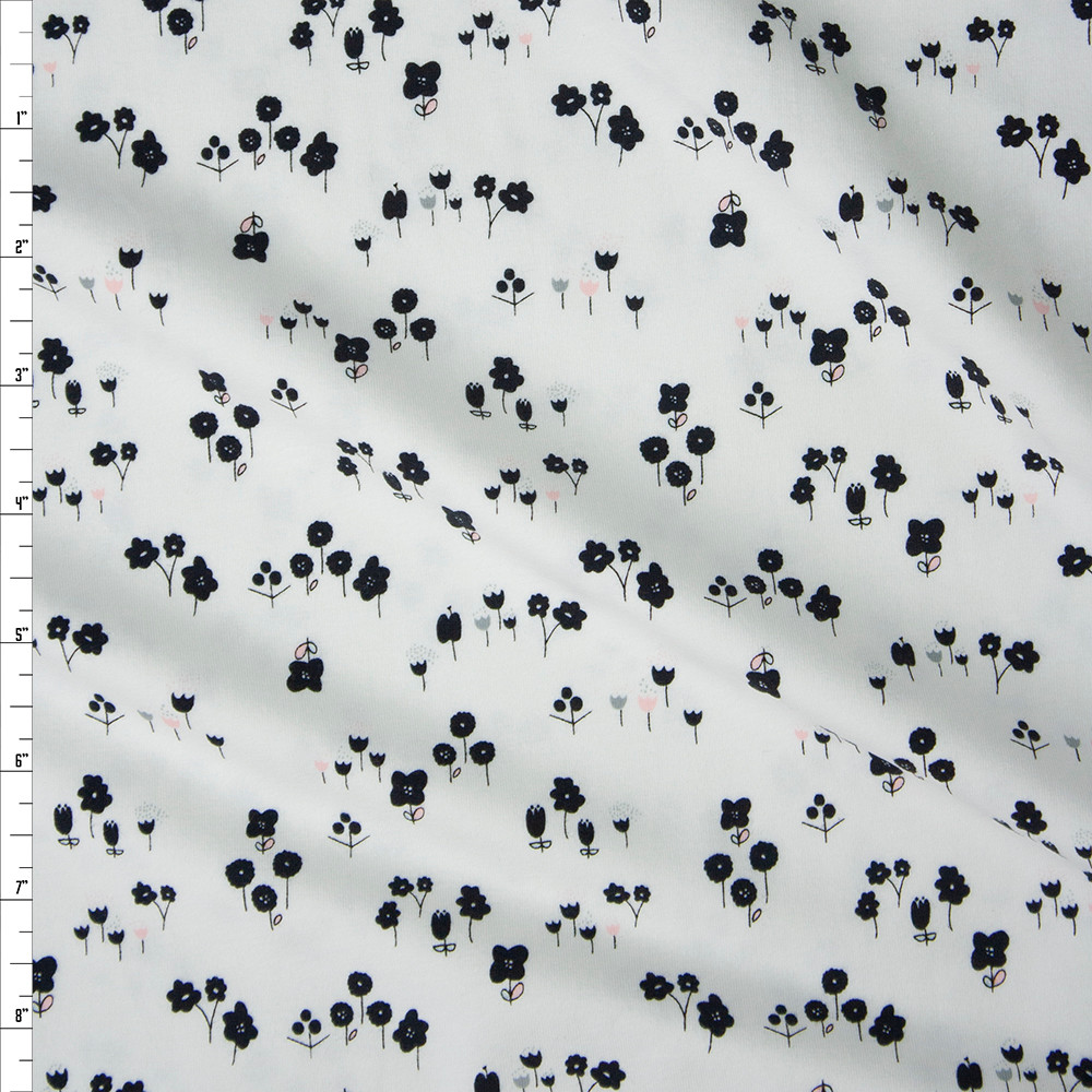 Cali Fabrics Scattered Sloe Fabric by the Yard