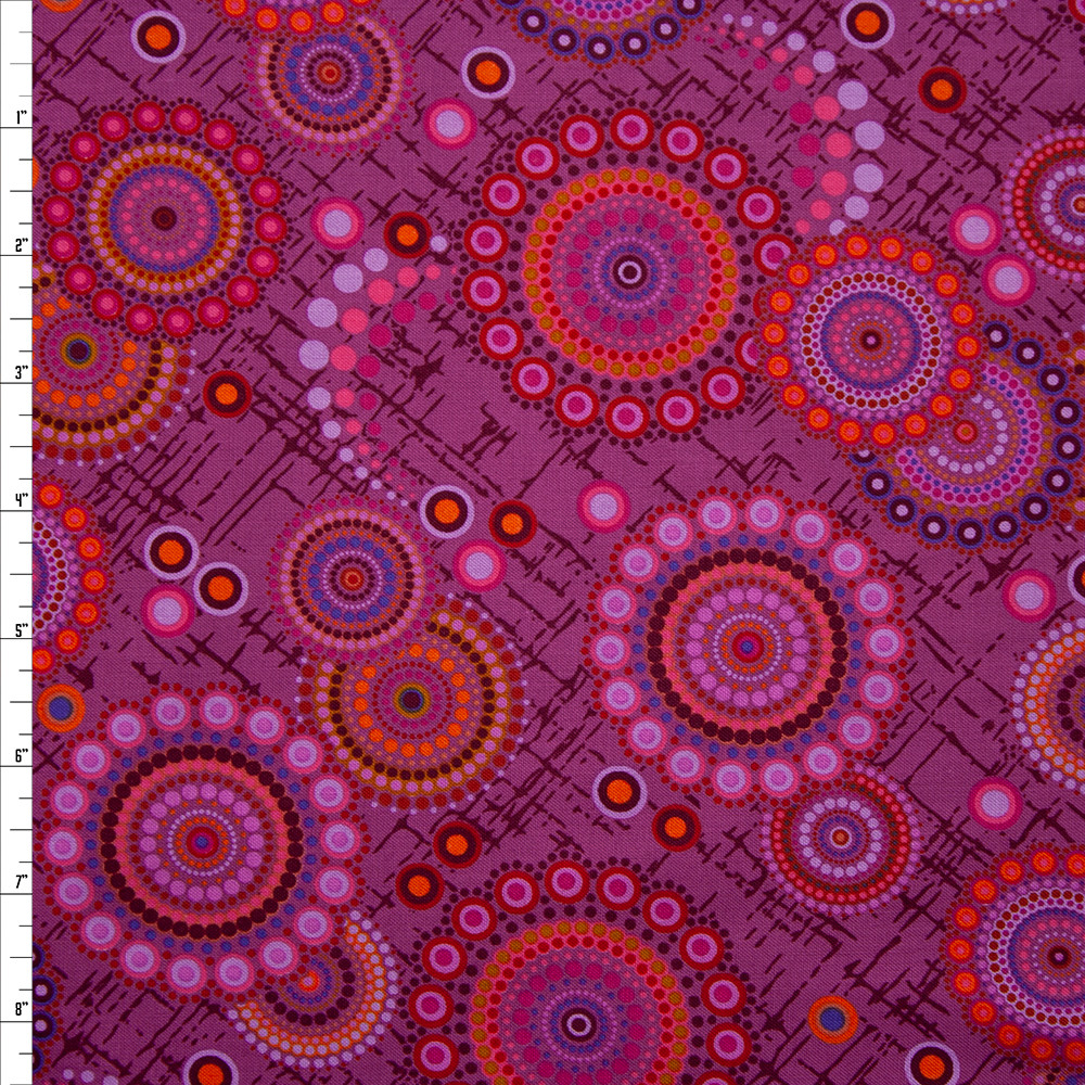 Cali Fabrics Rhapsody Dots Fuchsia Quilter’s Cotton Print from ...