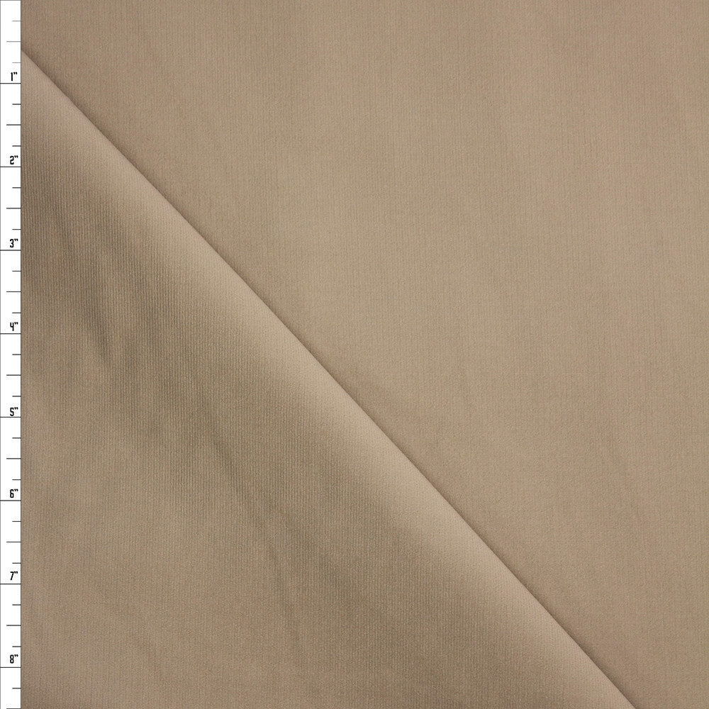 Cali Fabrics Sand Stretch Baby Wale Corduroy Fabric by the Yard