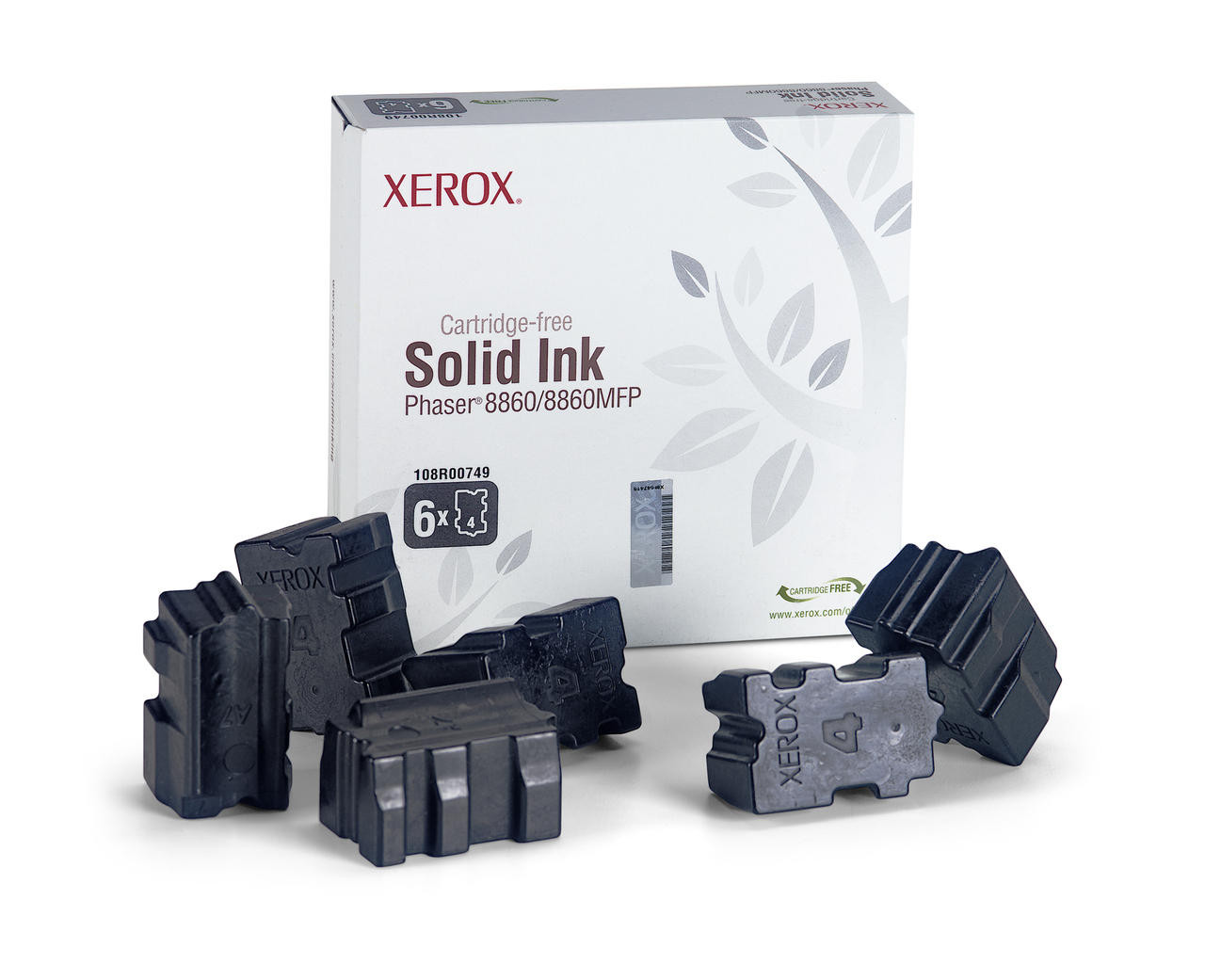 Xerox Genuine Solid Ink, Phaser 8860/8860MFP Black (6 Sticks)