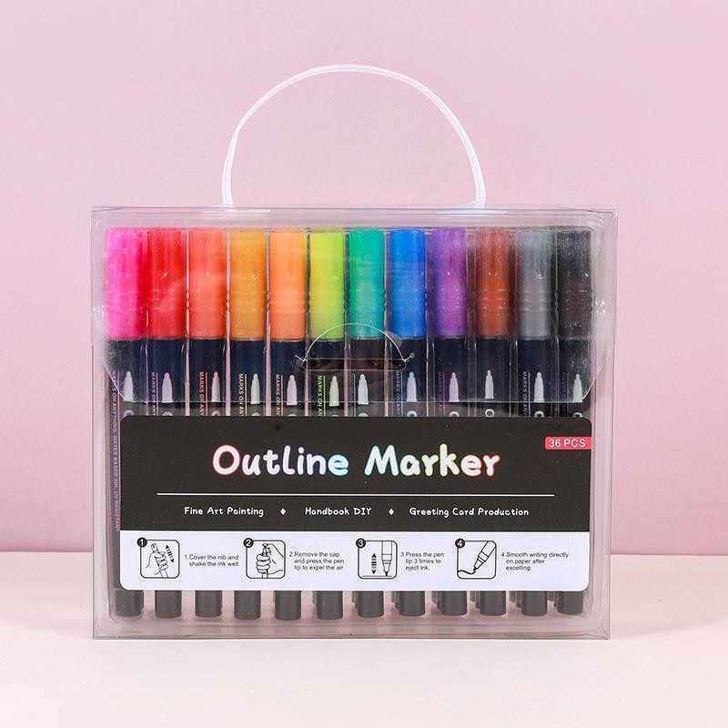 36 Pcs Outline Marker Pack