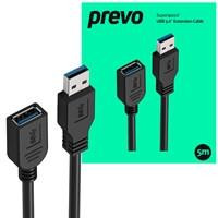 Prevo USBM-USBF-5M USB 3.0 Extension Cable, USB 3.0 Type-A (M) to USB ...