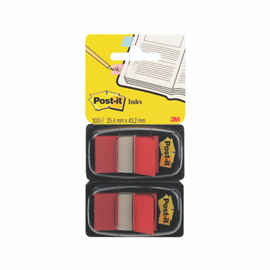 Postit Index Flag Dispenser Red PK | Cartridge World