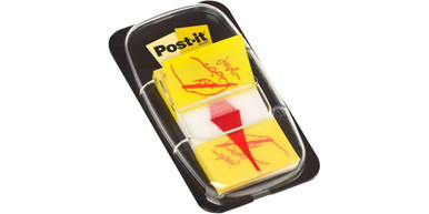PostIt Index Flags 25mm Sign Here 50 Tab - Office Supplies