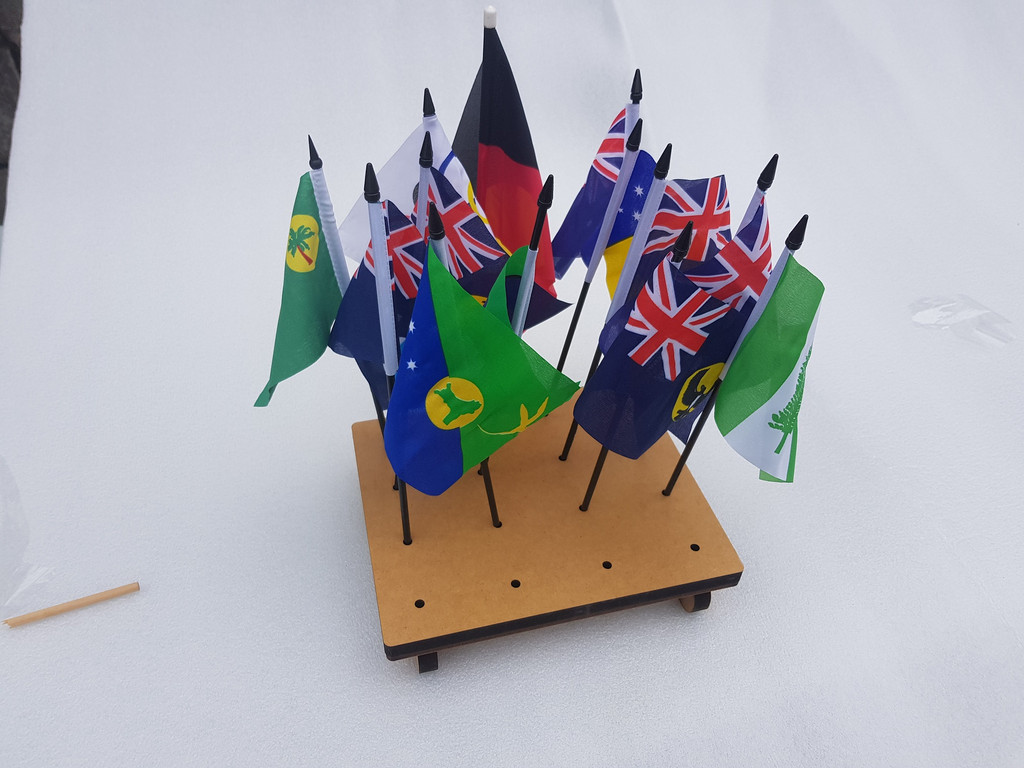 Flags of Australia states and territories 14 with stand - Think ...
