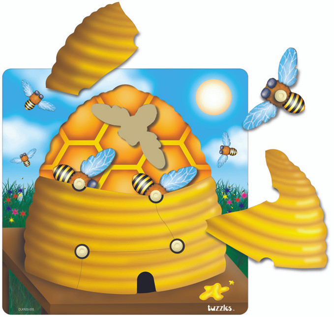 Bee Hive Knob Puzzle-9 pieces - Think Education Supplies
