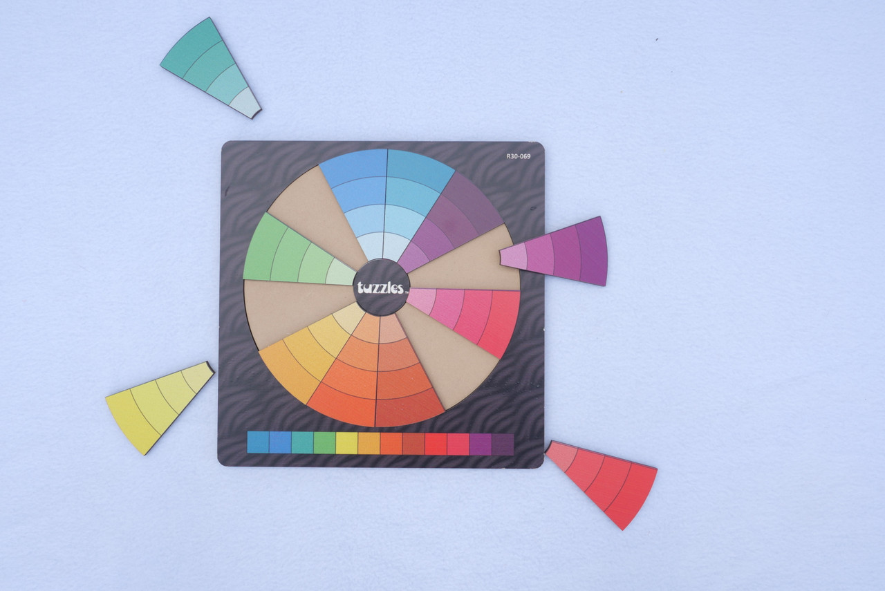 Colour Wheel and Shades puzzle, 12 pieces - Think Education Supplies