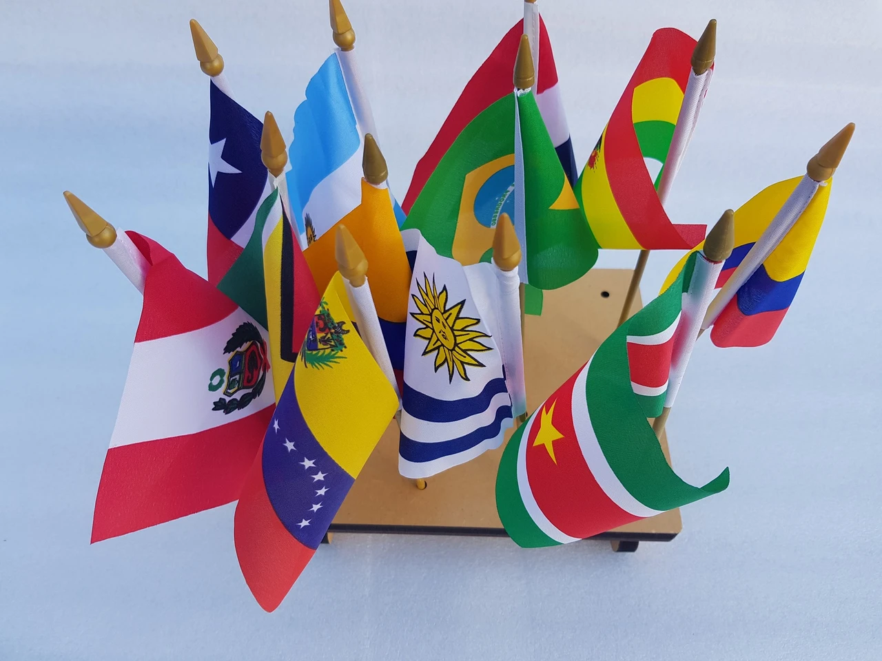 South American Flags With Names Latin American Flags Vector Art,