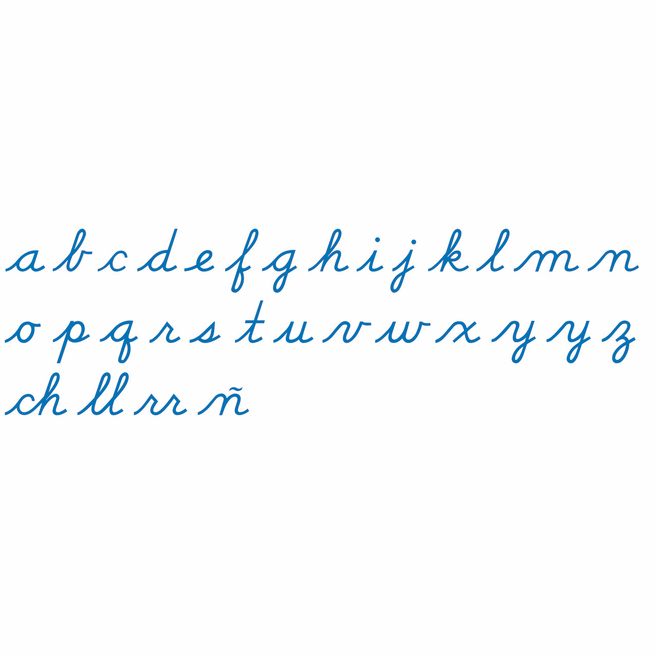 Medium Movable Alphabet: US Cursive - Blue - Think Education Supplies