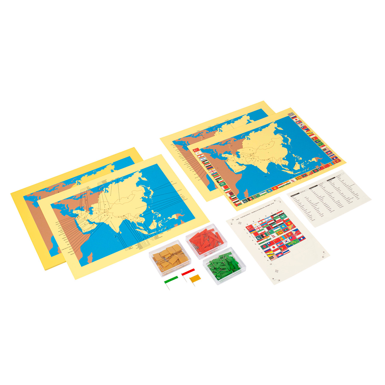 Four Maps Of Asia - Think Education Supplies