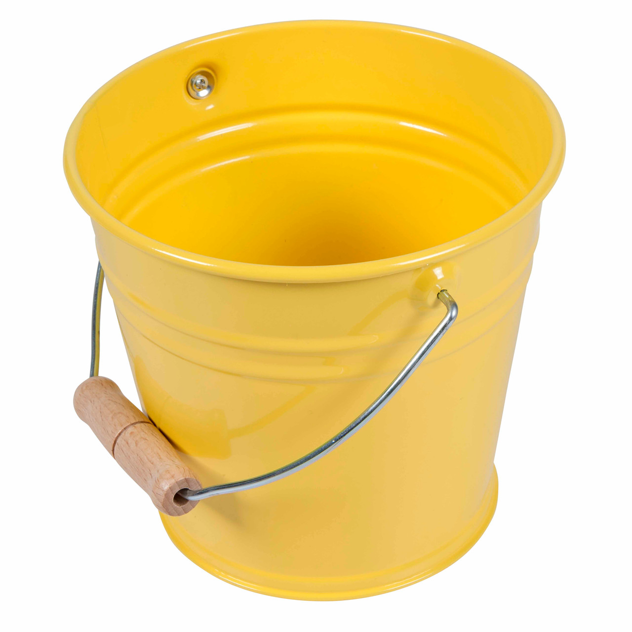 Small Metal Bucket: Yellow - Think Education Supplies