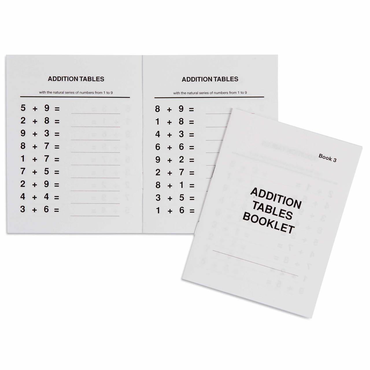Addition Tables Booklet: 3 - Think Education Supplies