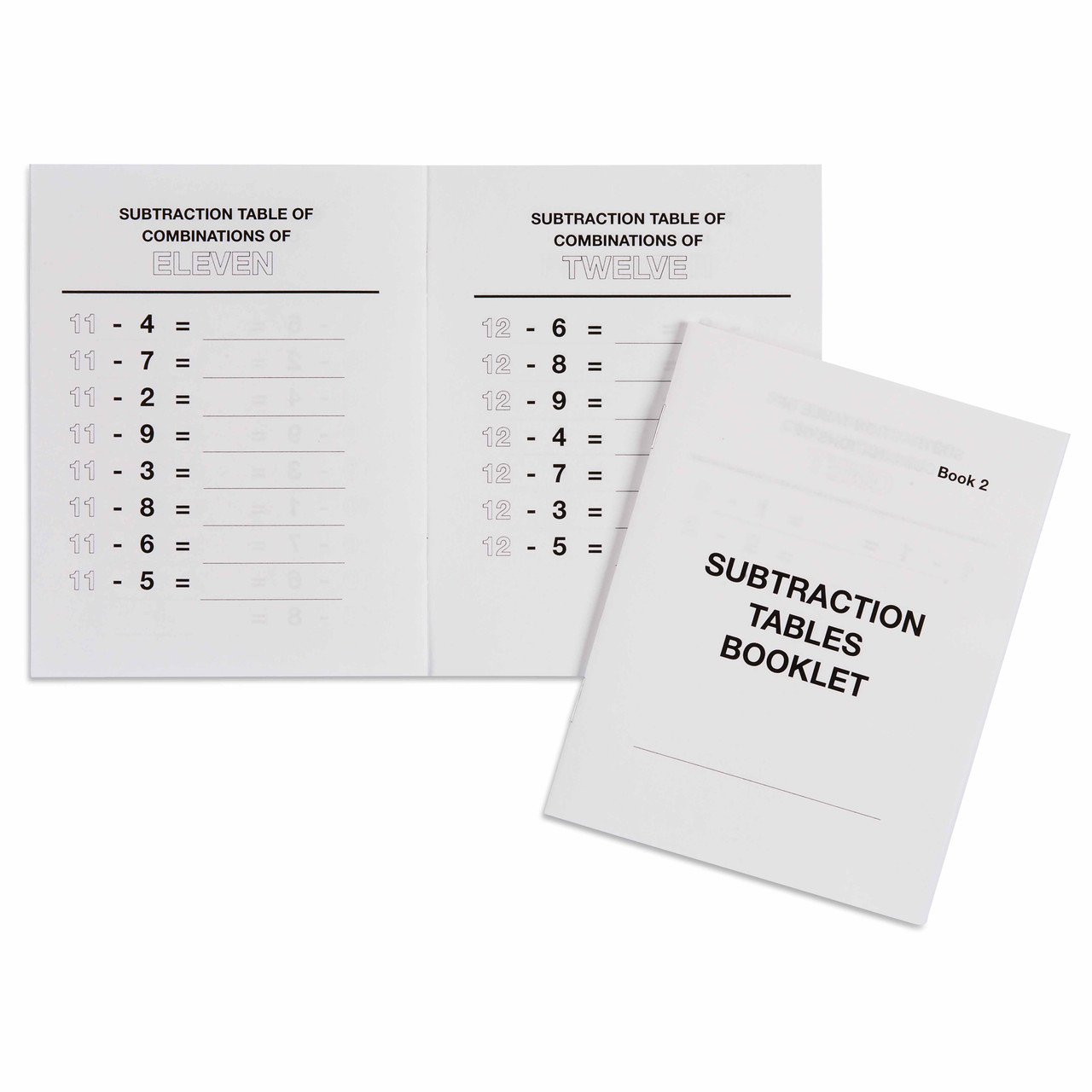 Subtraction Tables Booklet: 2 - Think Education Supplies
