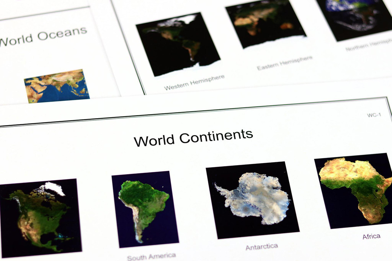 World Continents, Hemispheres, and Oceans