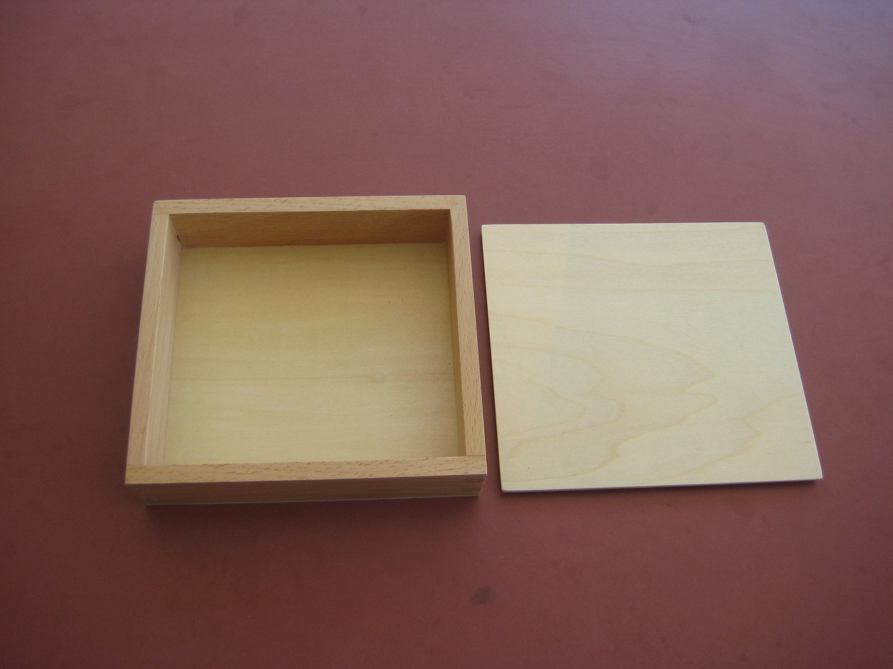 Varnished Wooden Box with Lid - Think Education Supplies