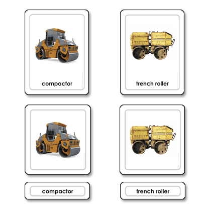 Construction Equipment - Matching Cards - Think Education Supplies