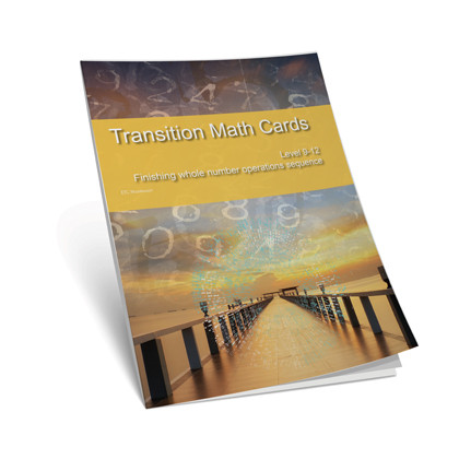 Transition math cards level 9-12 on pvc - Think Education Supplies