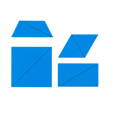 Set Of Blue Constructive Triangles - Think Education Supplies