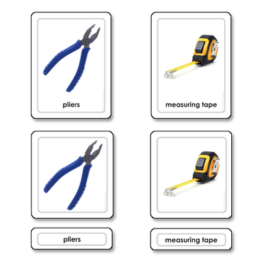 Tools - 3 Part Cards - Think Education Supplies